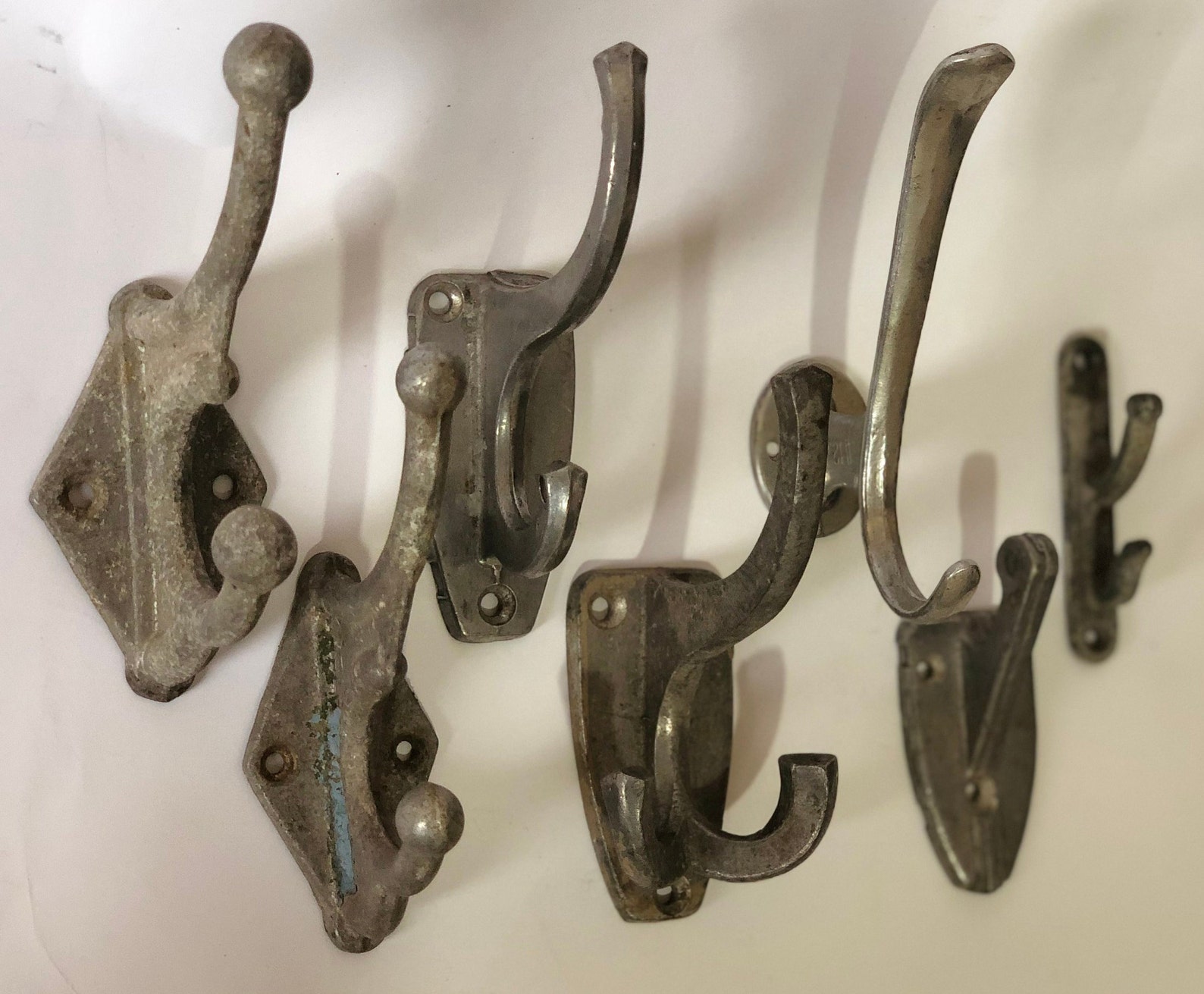 Set of 7 Soviet Wall Hooks. Very Old Hook. Soviet Coat Hook. | Etsy