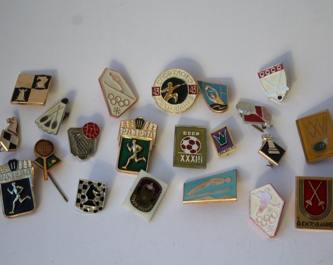 Soviet Badges Set of 21 Soviet Badges Soviet Badge USSR - Etsy