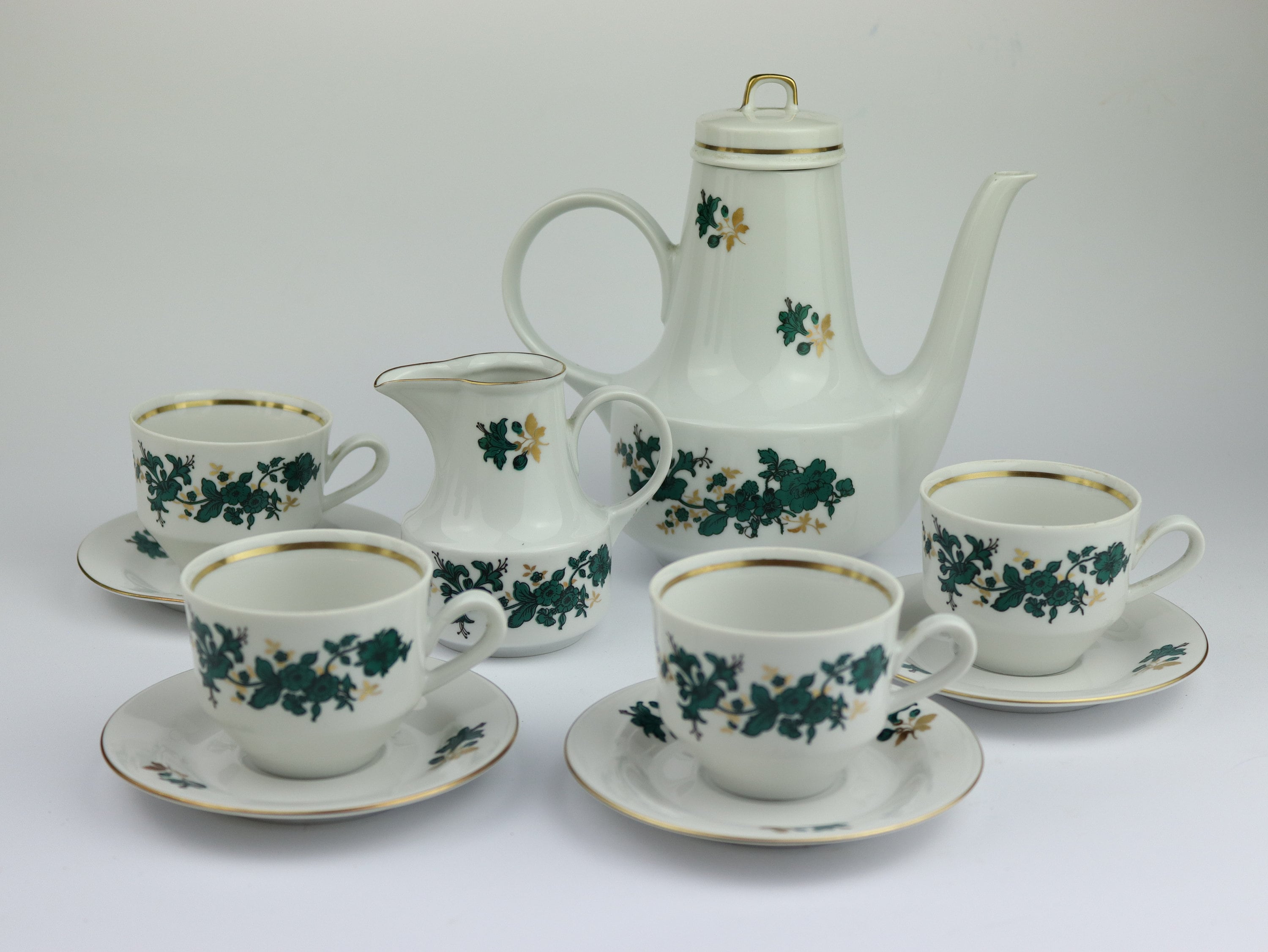 GDR Vintage Coffee Set for 4 Persons Full Vintage Coffee Set - Etsy