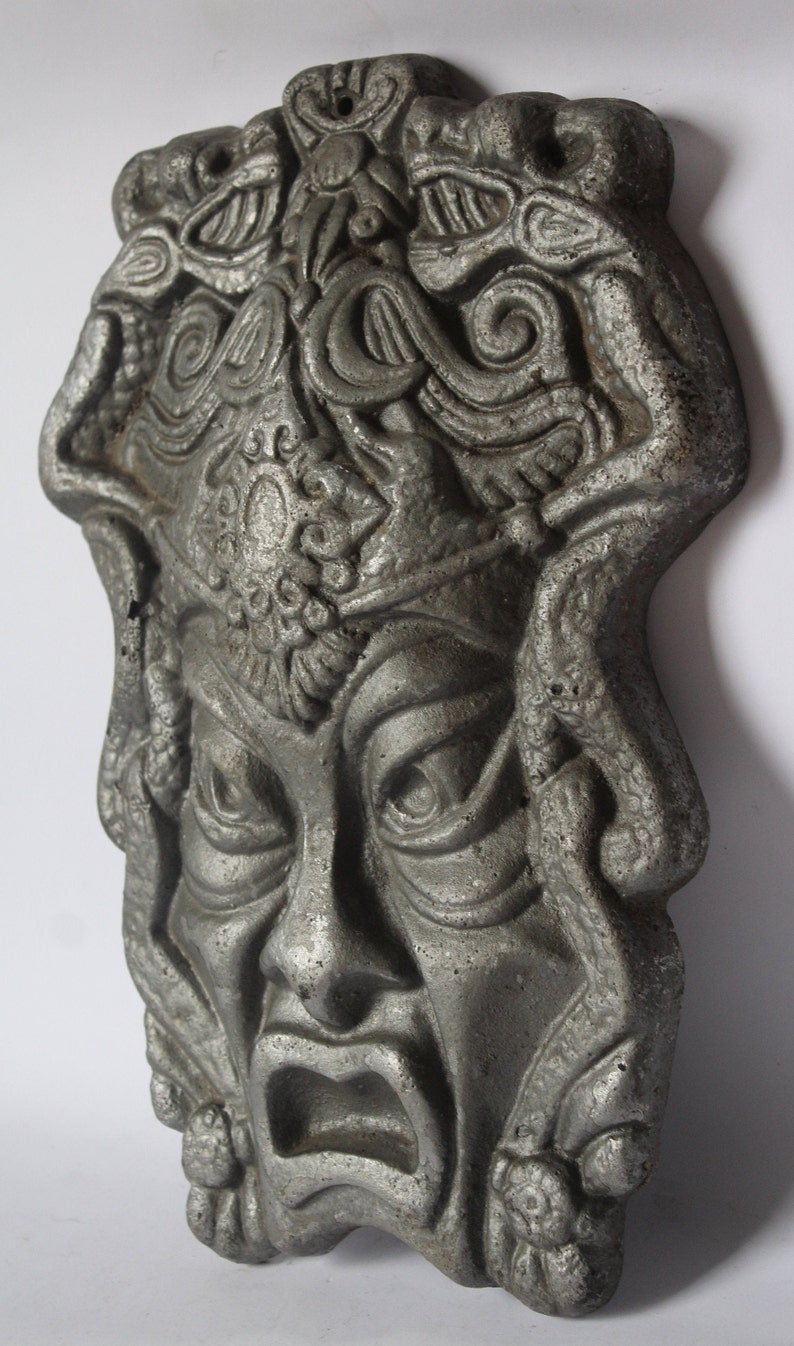 Vintage Metal Face Samurai. Soviet Decor. Vintage Metal Mask. - Etsy