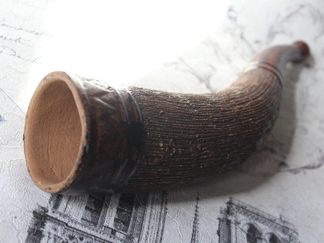 Soviet Decorative Ceramic Horn. Drinking Horn,gift Idea,christmas Gift ...