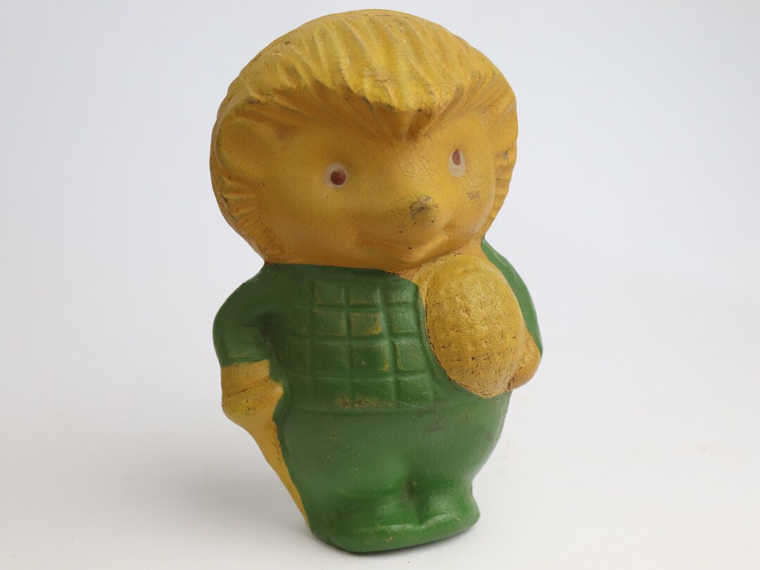 14 Cm Soviet Rubber Hedgehog Athlete Fencer Toy, Ussr Toy, Funny Toy ...