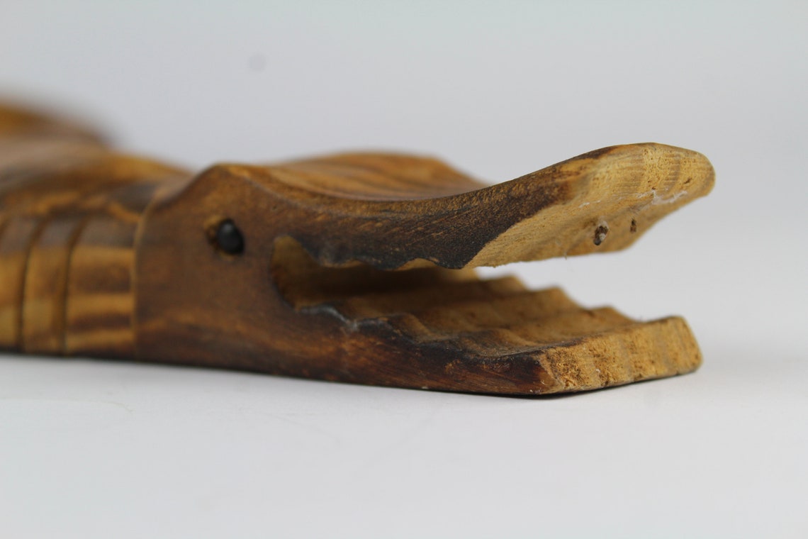 Vintage Hand Carved Wooden Crocodile Crocodile Hand Made - Etsy
