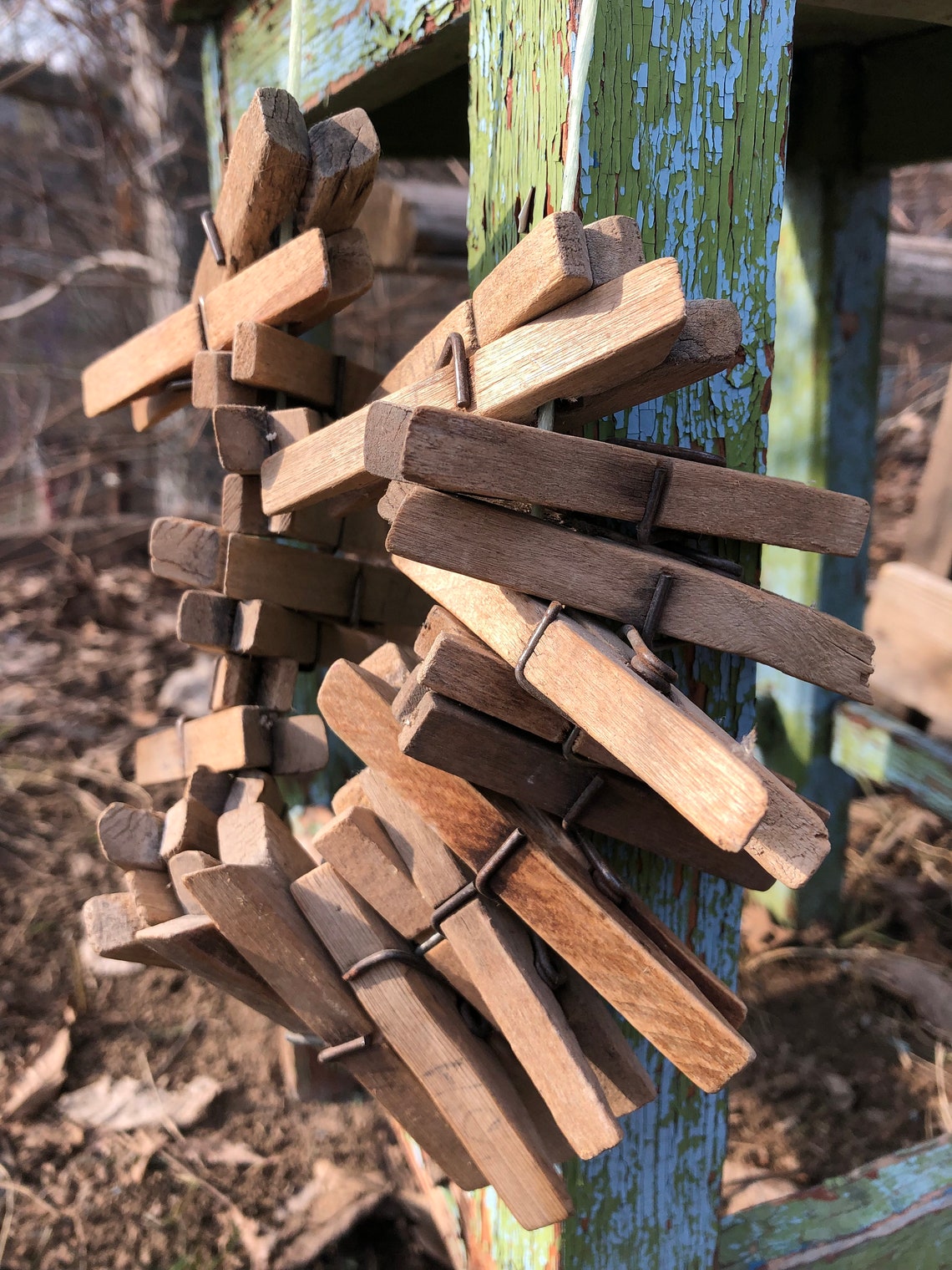 Set of 25 Wooden Clothes Clips. Wooden Clothes Clips. - Etsy