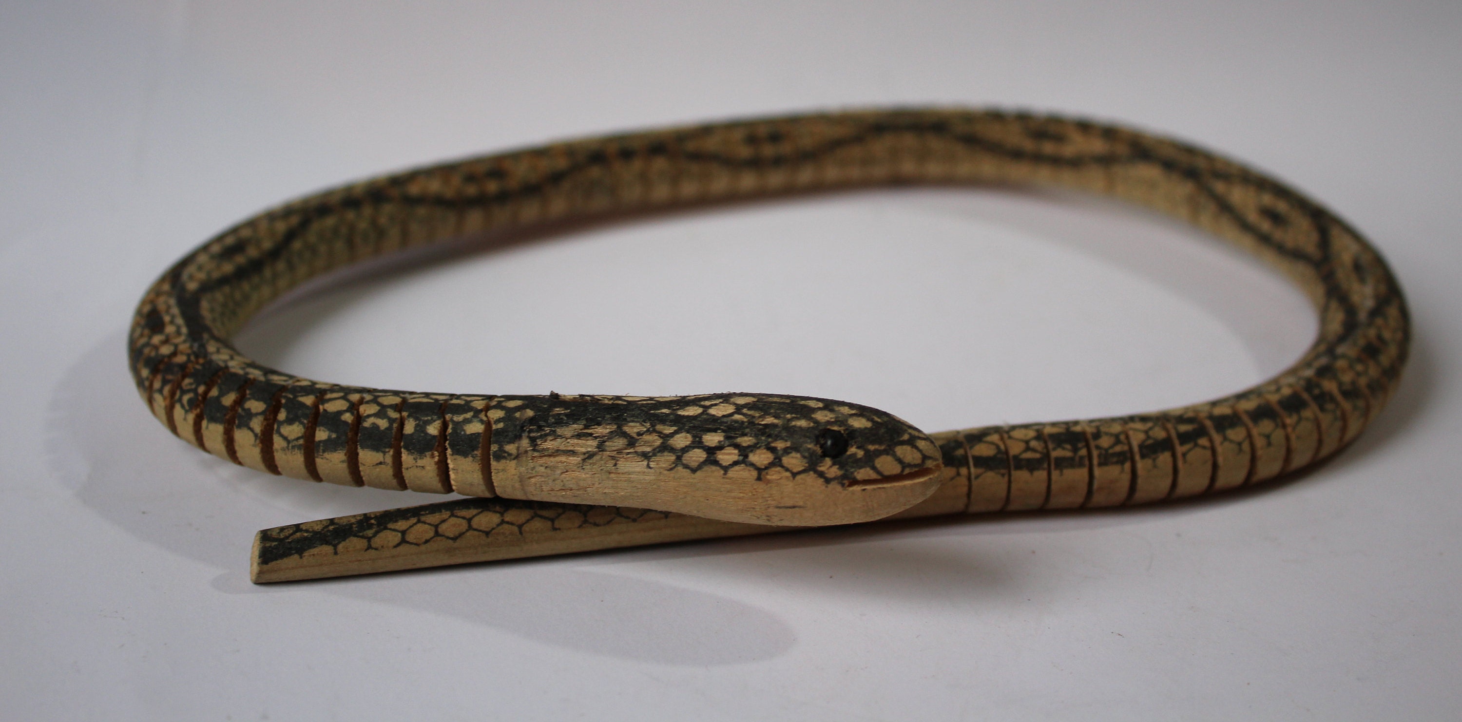 Vintage Hand Carved Wooden Snake Snake Hand Made Flexible - Etsy