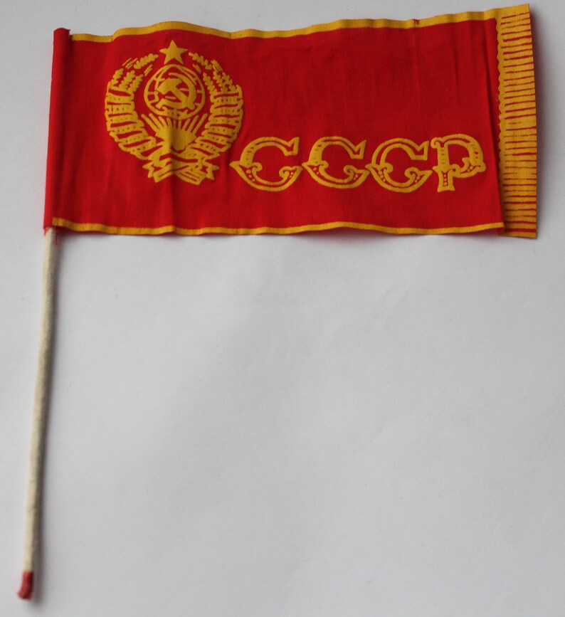 Soviet Flag USSR , Soviet Toothpick Flag , Vintage Toothpick Flag ...