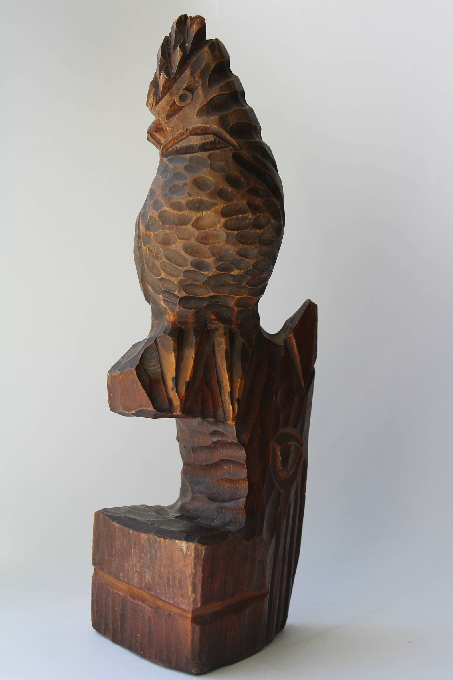 Soviet Hand Carved Wooden Parrot Parrot Hand Made Wood - Etsy