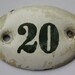 Soviet Enamel Apartment Sign, House Number Sign, Nameplate. Vintage ...