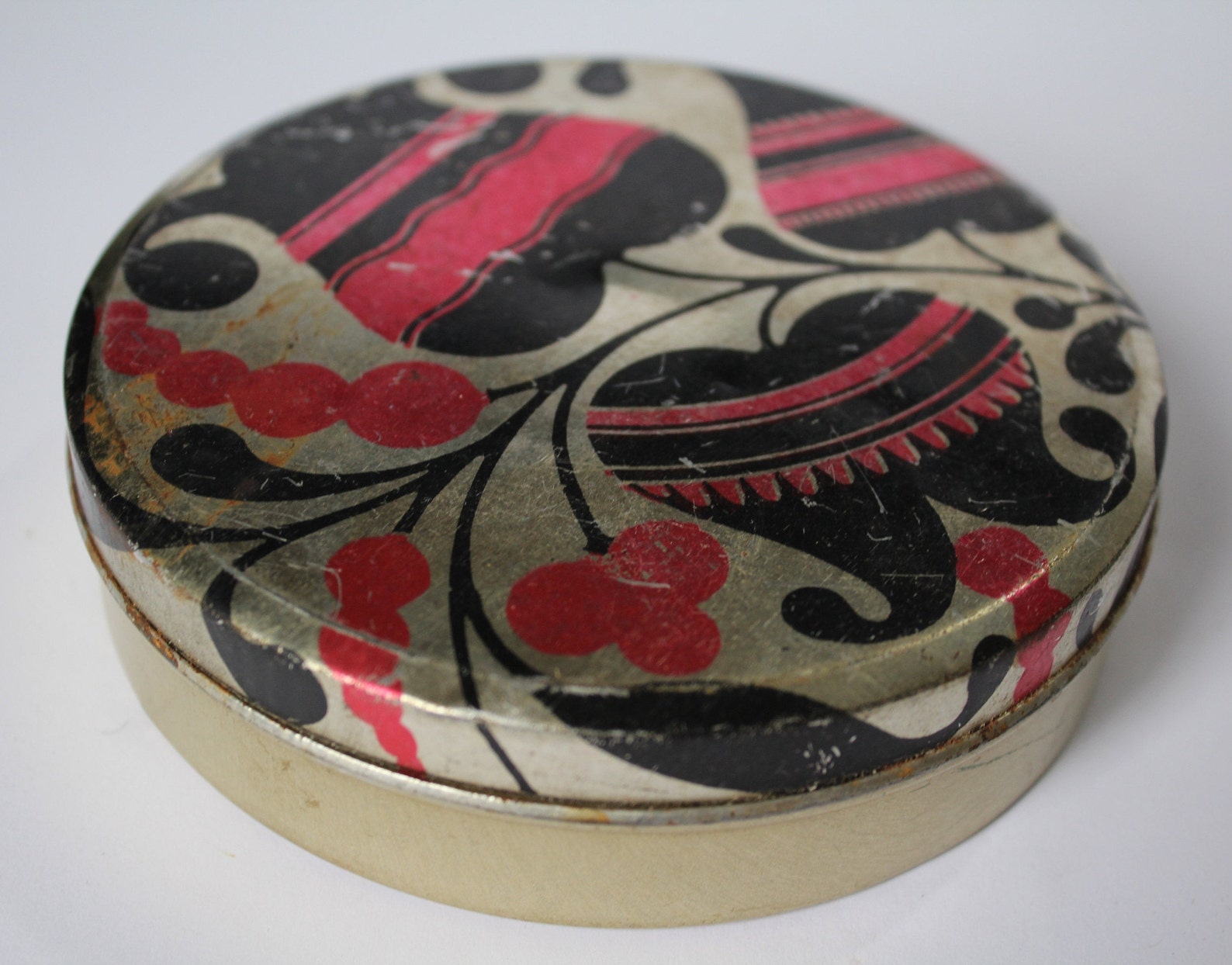 Soviet Tin Box. Box for Beads, Vintage Tin Holder, Soviet Vintage Tin ...