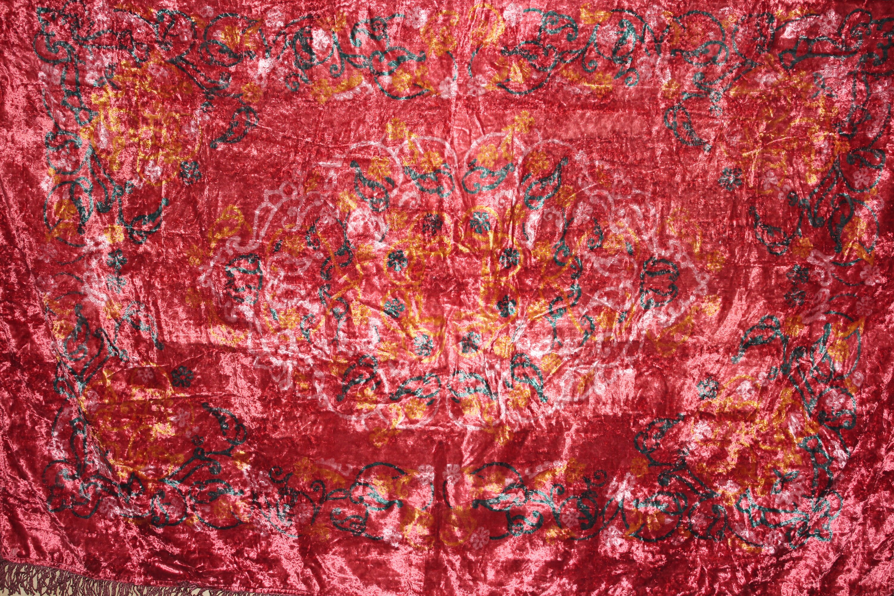 Soviet Plush Tablecloth, Vintage Tablecloth, Rustic Carpet, Vintage ...