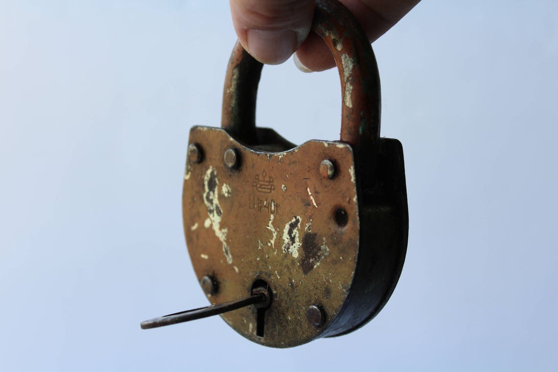 Vintage Soviet Padlock. Padlock With Key. USSR Working - Etsy