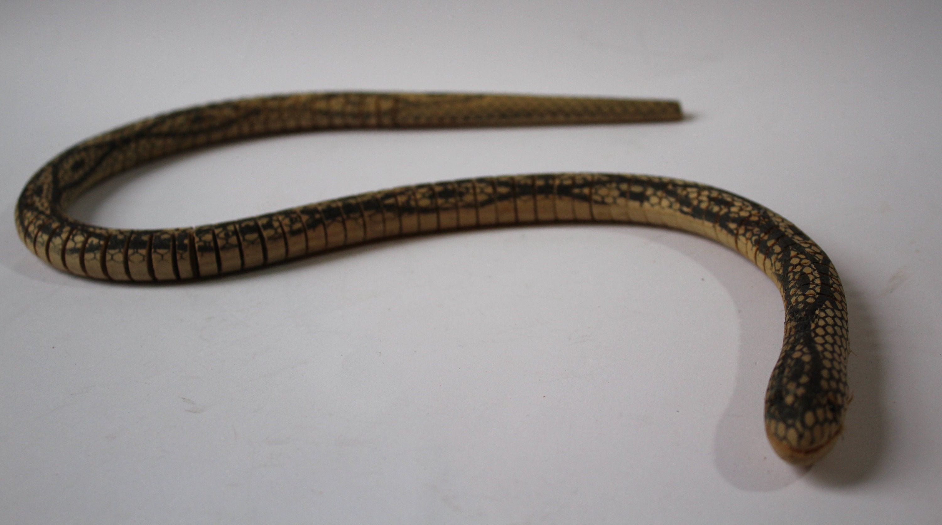 Vintage Hand Carved Wooden Snake Snake Hand Made Flexible - Etsy