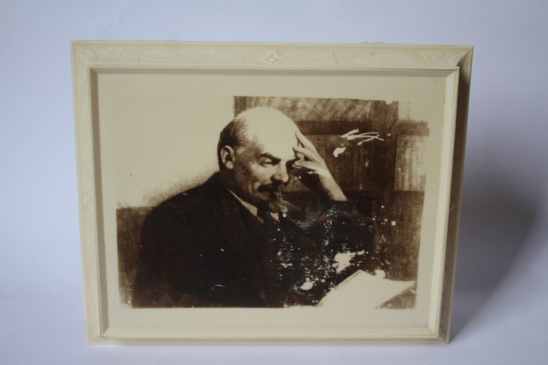 Rare Soviet Bakelite Box Lenin, Beads Holder, Button Storage Box ...