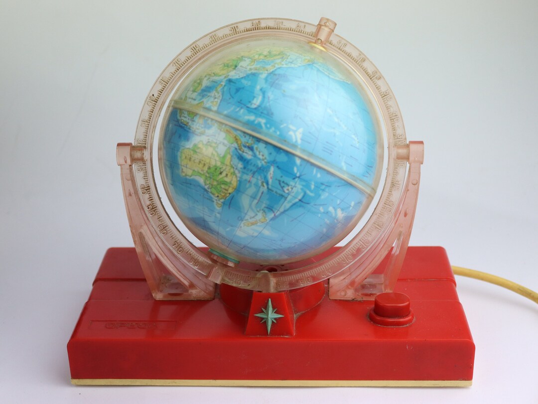 Very Rare Soviet Nightlight Globe. Vintage Space, Lenin. Communist ...