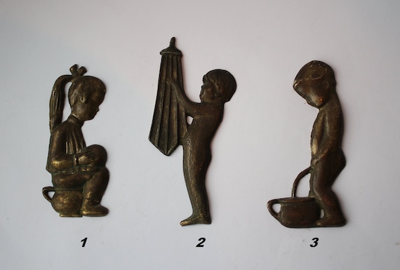 Vintage Toilet Door Sign Bathroom Door Sign Pissing Boy | Etsy