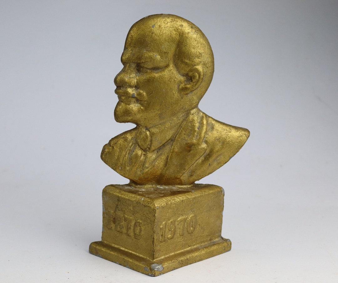 1970 Bust of Lenin. Profile of Lenin. Vintage Souvenir. Memorabilia ...
