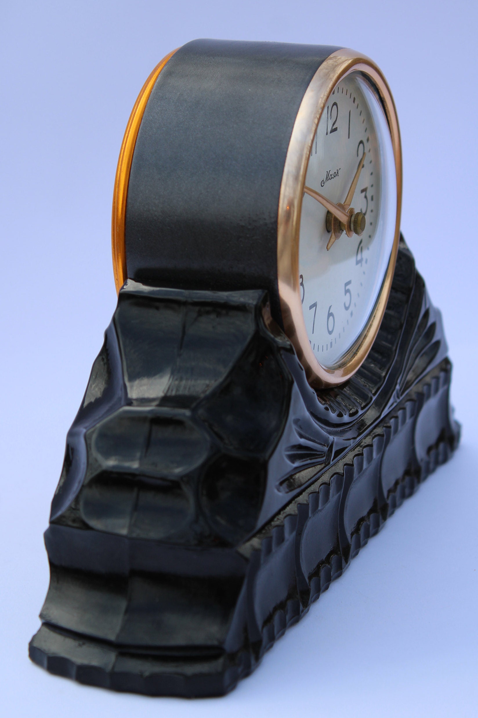 Soviet Clock MAYAK. Vintage Desk Clock. Mechanical Clock USSR. Soviet ...