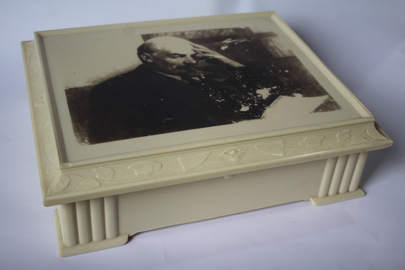 Rare Soviet Bakelite Box Lenin Beads Holder Button Storage - Etsy