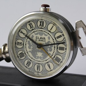 Working Soviet Alarm Clock Slava Moscow. Desk Clock USSR. Vintage Clock ...