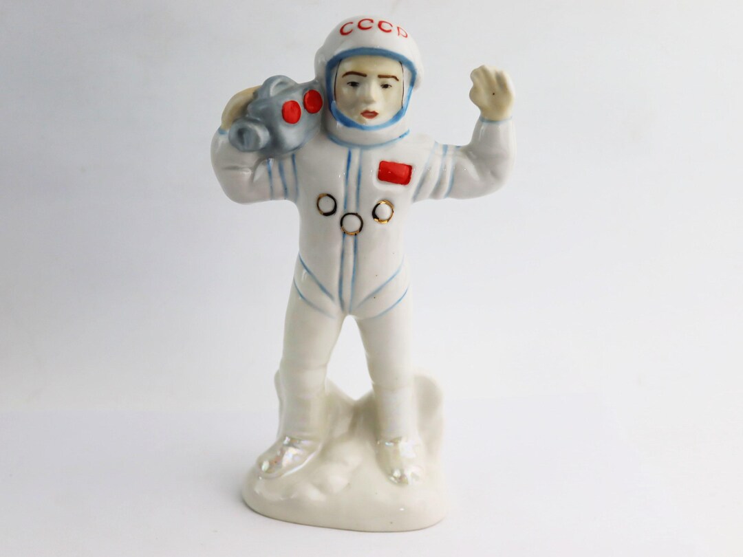 Rare Vintage Porcelain Ussr Cosmonaut, Incredible Soviet Astronaut ...