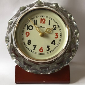 NEW Soviet Clock MAYAK. Vintage Desk Clock. Mechanical Clock USSR ...