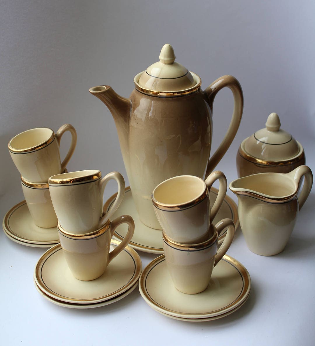 Soviet Coffee Set for 6 Persons, Soviet Tea Set, Soviet Dinner Service ...