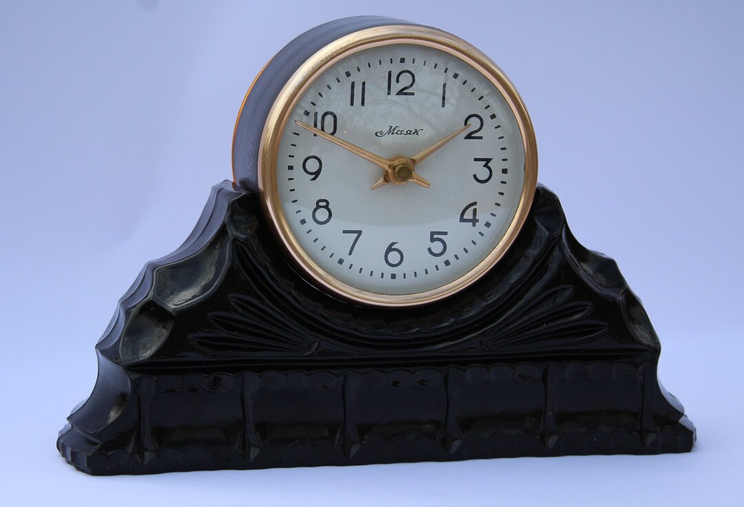 Soviet Clock MAYAK. Vintage Desk Clock. Mechanical Clock USSR. Soviet ...