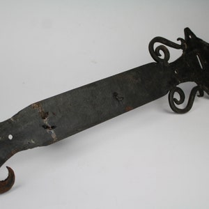 Large Vintage Metal Forged Handle. Soviet Doorhandle. Vintage Metal ...