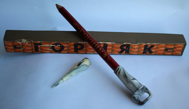 Very Rare Soviet Pencil Pointer 1971, Vintage Pencil , Rustic Decor ...