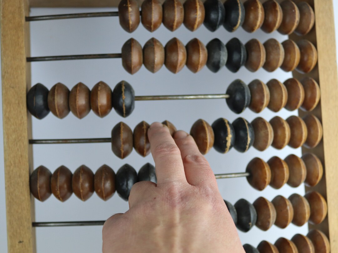 1983 Big Soviet Abacus, Abacus USSR, Vintage Abacus, Soviet Wooden Abacus, Ancient Counting ...