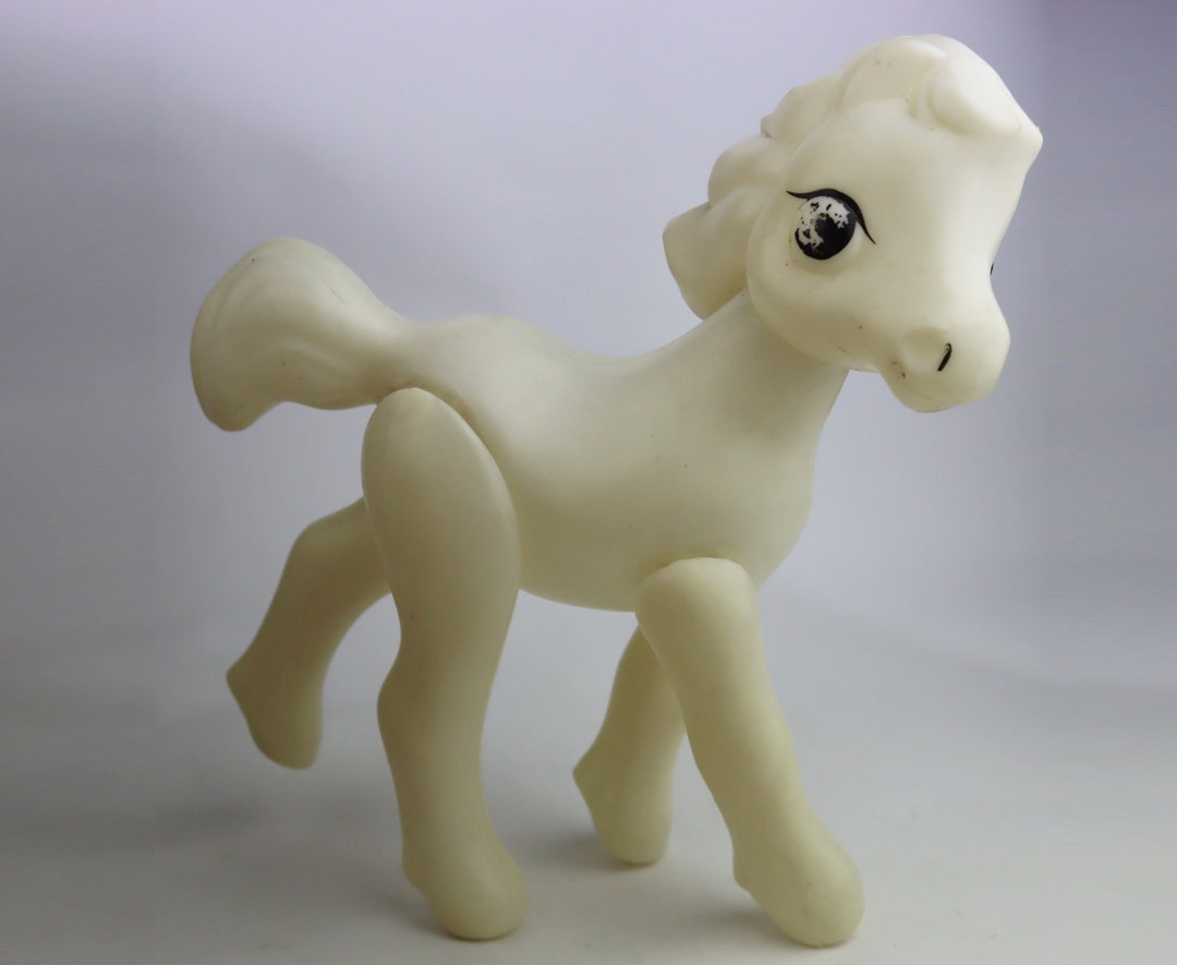 28 Cm Soviet Plastic Toy Pony, Soviet Toy, Vintage Toy, Plastic Ussr ...