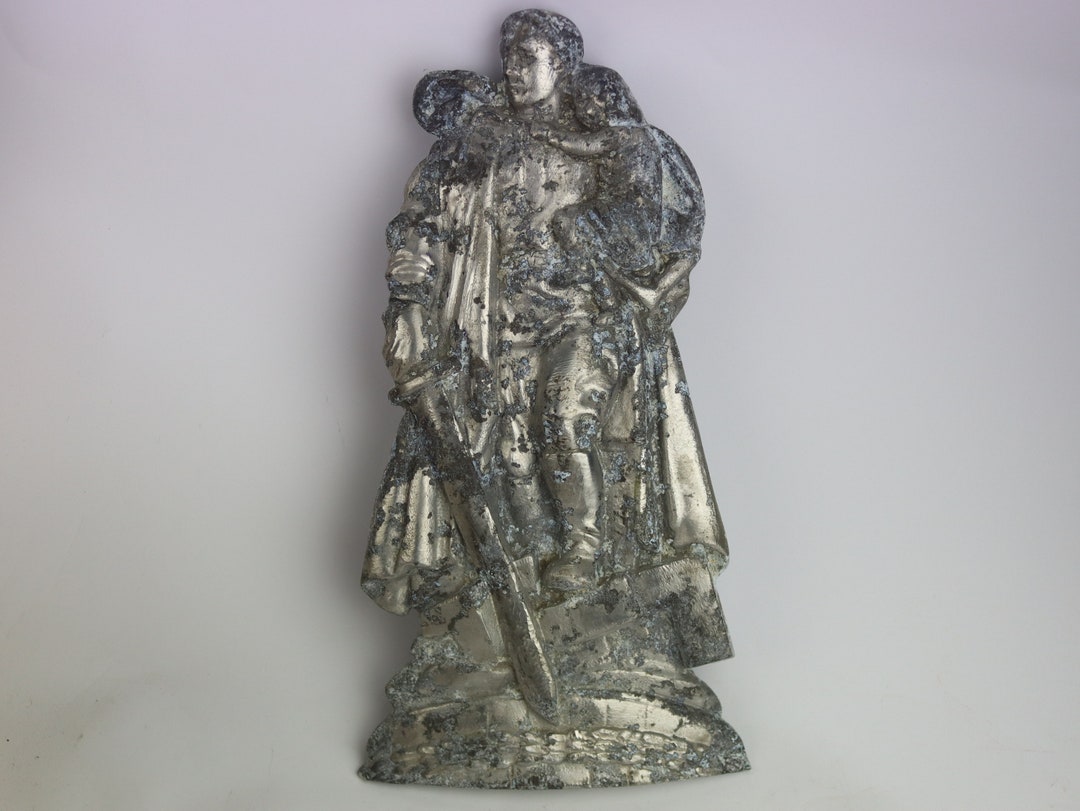 Rare Soviet Soldier Liberator. Wall Souvenir on Guard for Peace, Soviet ...