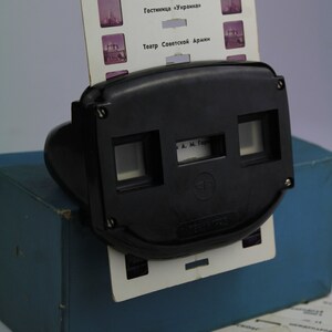 Soviet Stereoscope. Vintage Diascope. Vintage Stereoscope. Slide Viewer ...