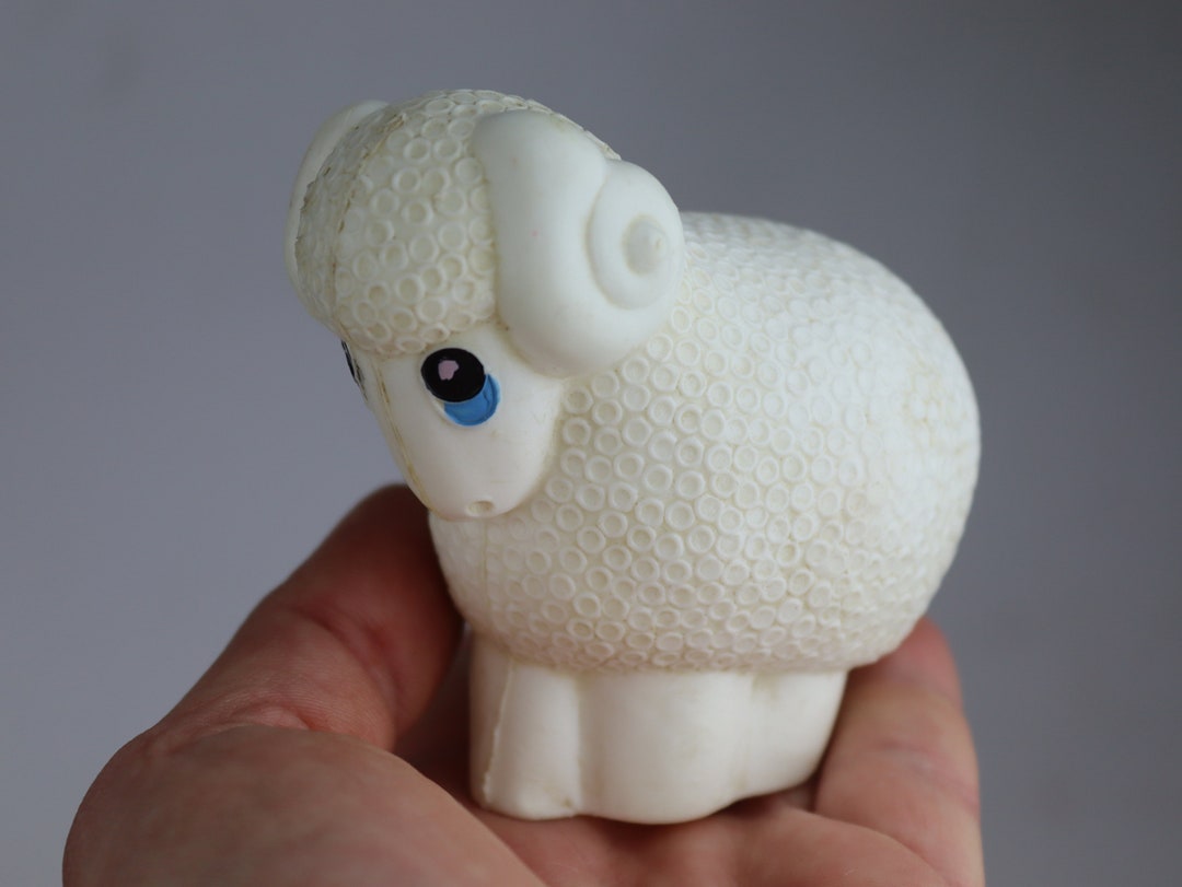 8 Cm Rare Soviet Collectible Plastic Toy Sheep, Ewe, Jumbuck, Mutton ...