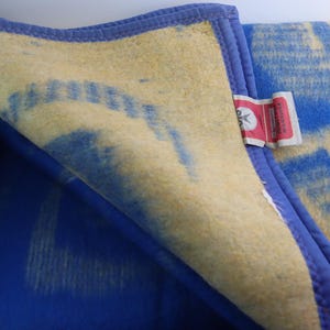 1990 New 150x100 Cm Soviet Wool Blanket, Baby Ussr Coverlet, Vintage ...