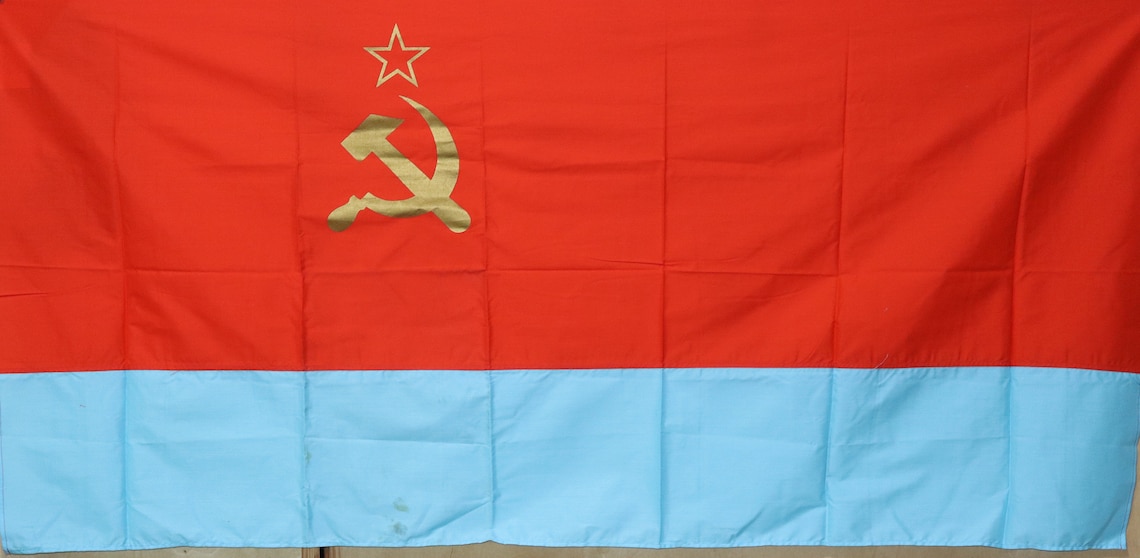 1988 NEW Big Vintage Soviet Flag Banner Ussr Sickle and - Etsy