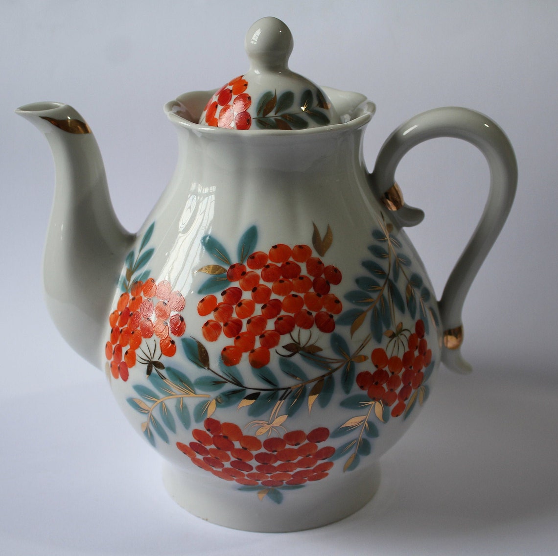 Very Big Soviet Teapot 2L Rowan Kettle Teapot Vintage | Etsy