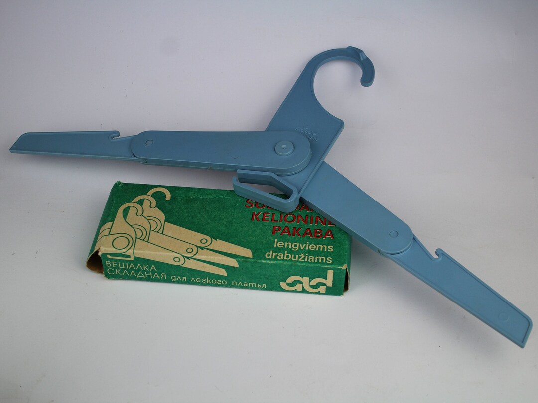 Soviet Folding Clothes Hanger. Vintage Clothes Hanger. Travel Folding ...