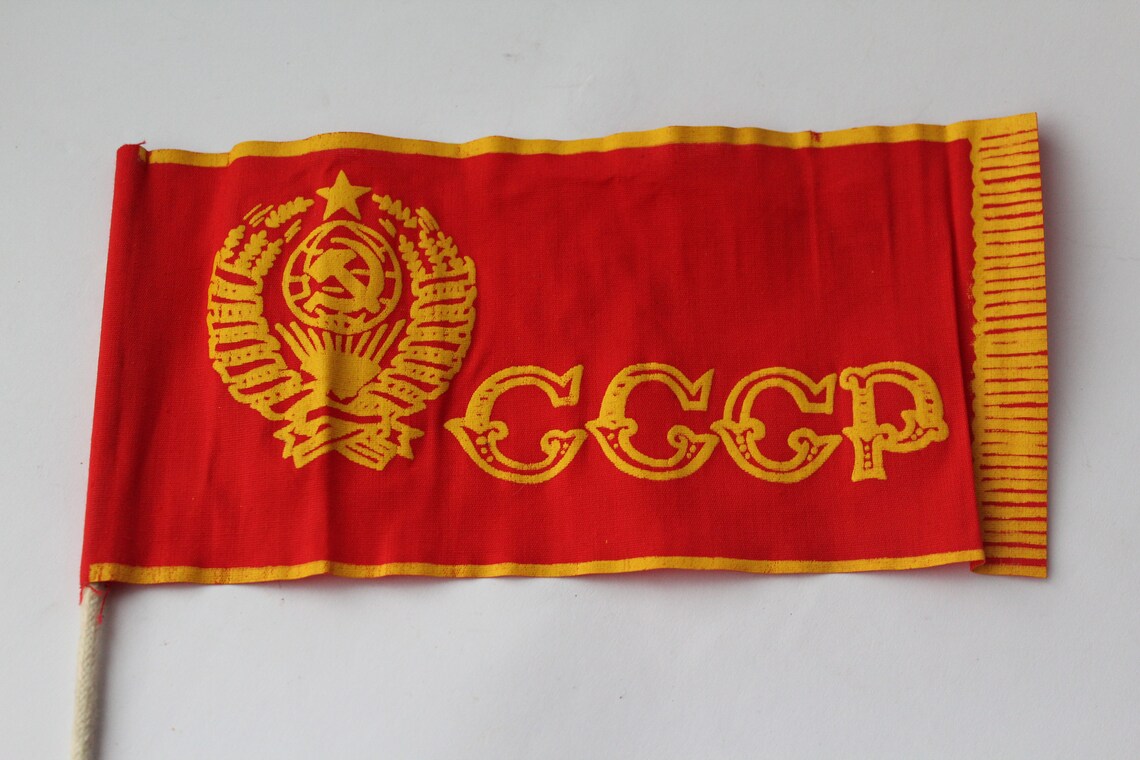 Soviet Flag USSR , Soviet Toothpick Flag , Vintage Toothpick Flag ...