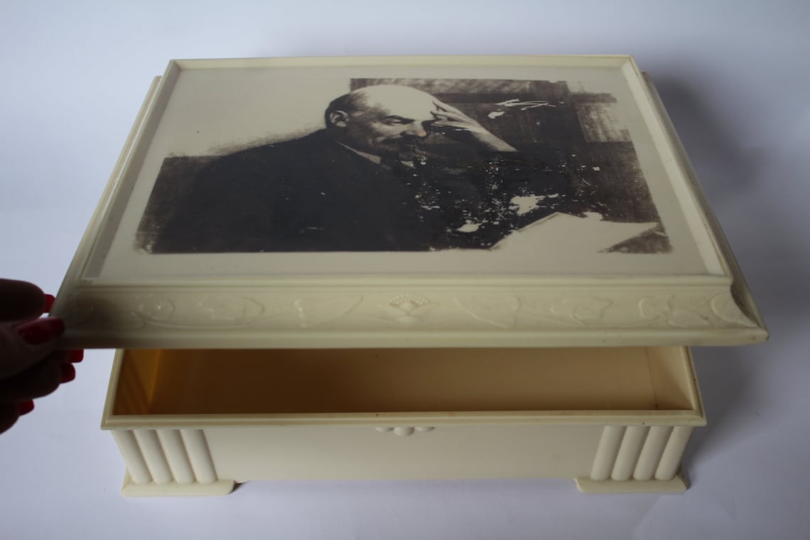 Rare Soviet Bakelite Box Lenin Beads Holder Button Storage - Etsy
