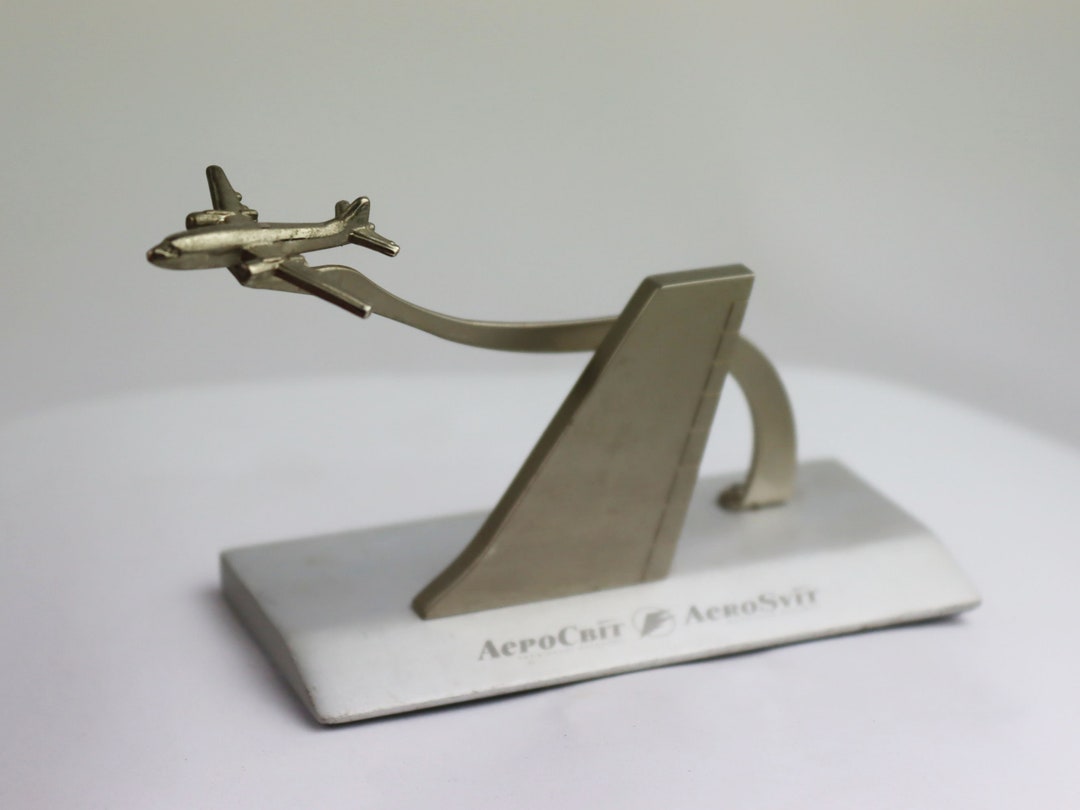 Vintage Ukrainian Souvenir of Airlines Aerosvit, Aircraft, Aircraft ...