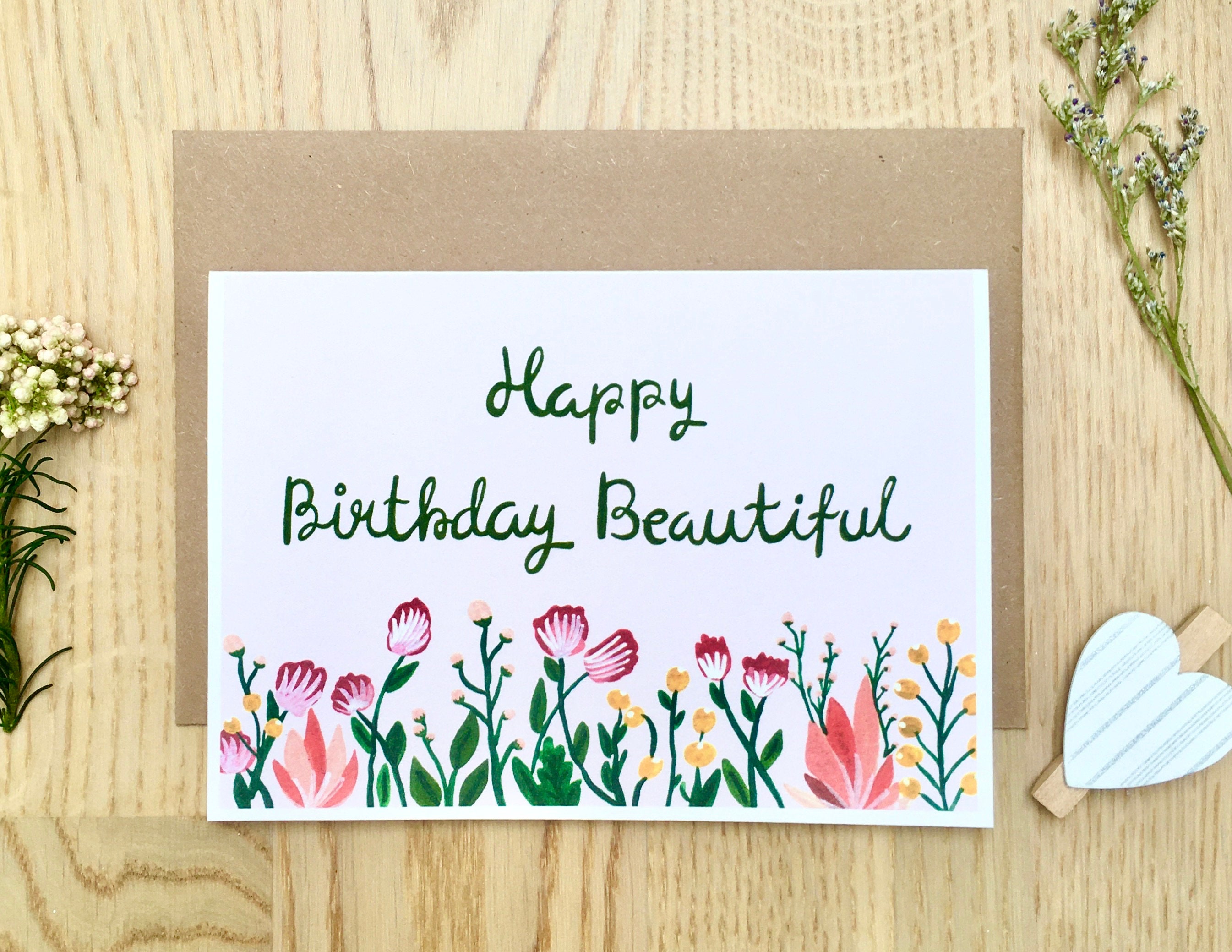 Happy Birthday Card, Happy Birthday Beautiful, Birthday Card, Wild ...