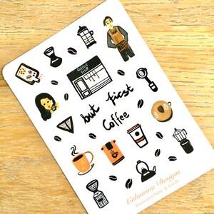 Coffee Sticker Sheet Coffee Lovers Planner Stickers Coffee - Etsy