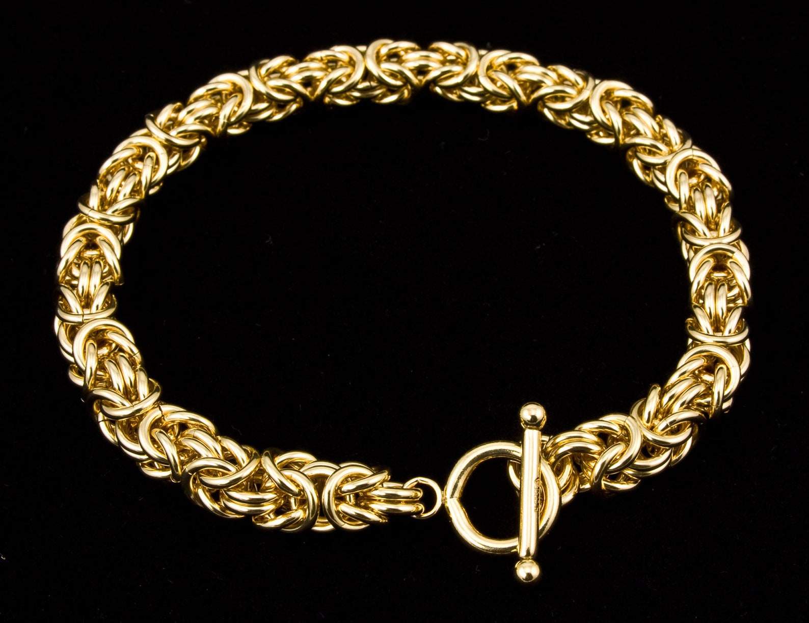 Byzantine Chain Maille Bracelet, Byzantine 14K Gold-filled Bracelet ...