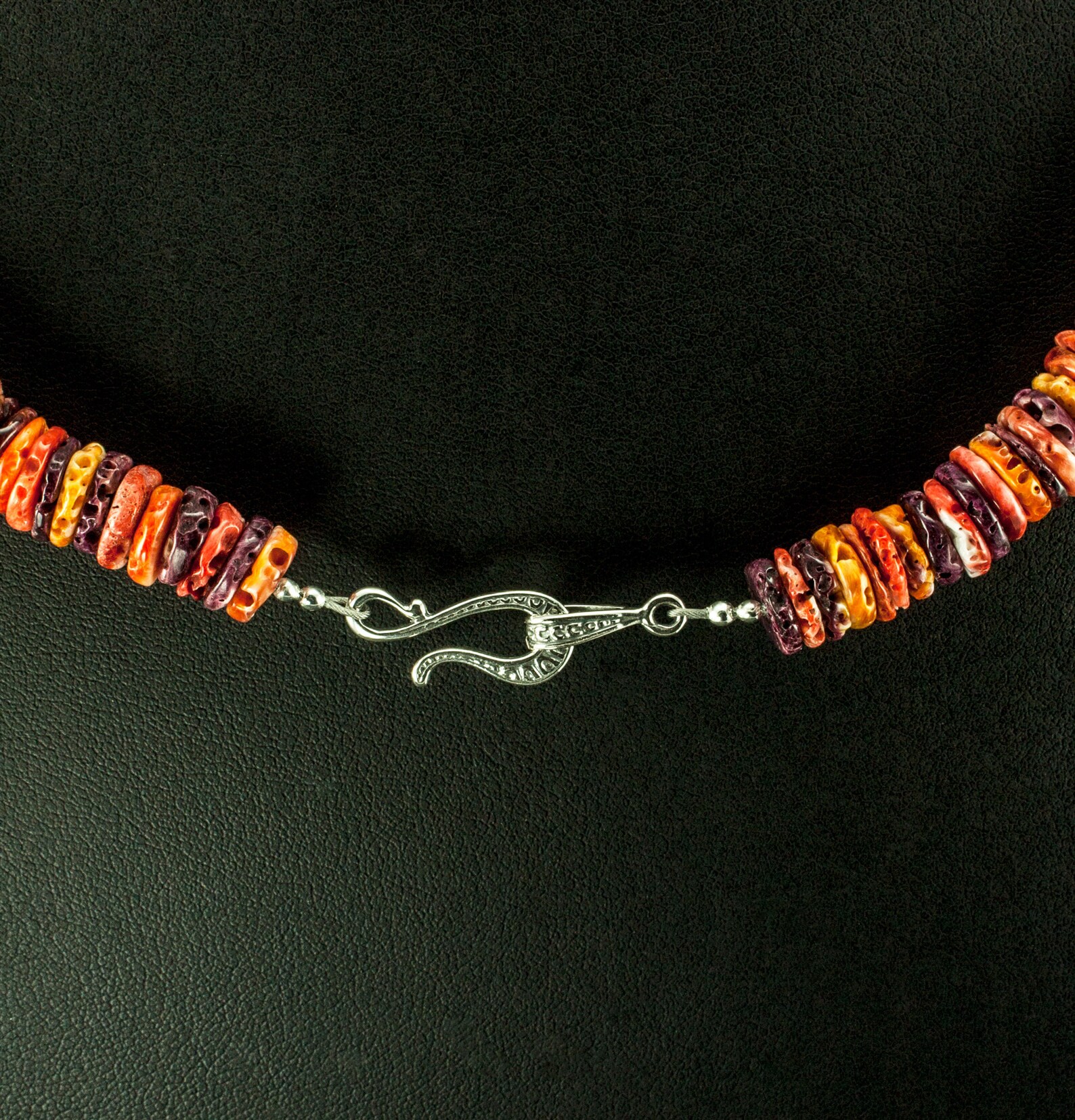 Spiny Oyster Necklace Spiny Oyster and Bali Silver Necklace - Etsy