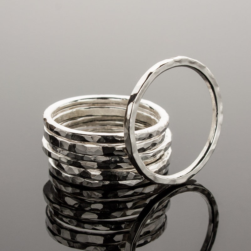 Silver Stacking Ring - Etsy