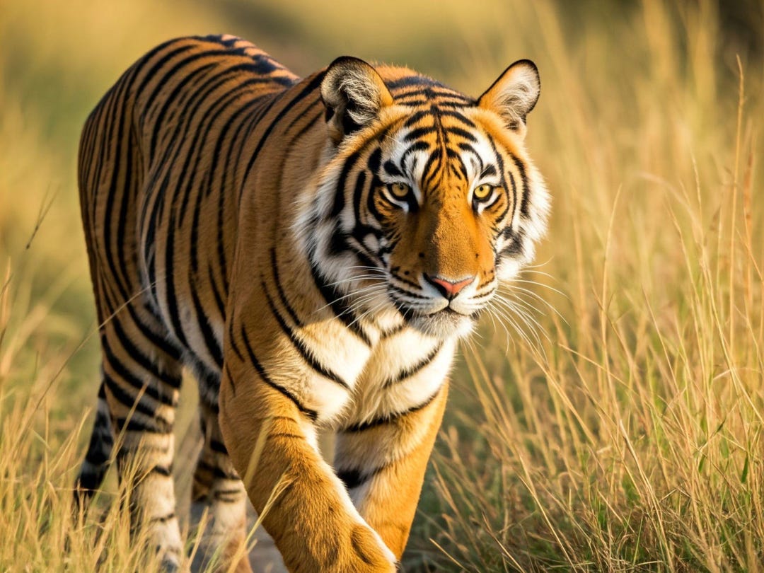 Powerful Tiger Digital Download Wildlife Wall Art Printable - Etsy