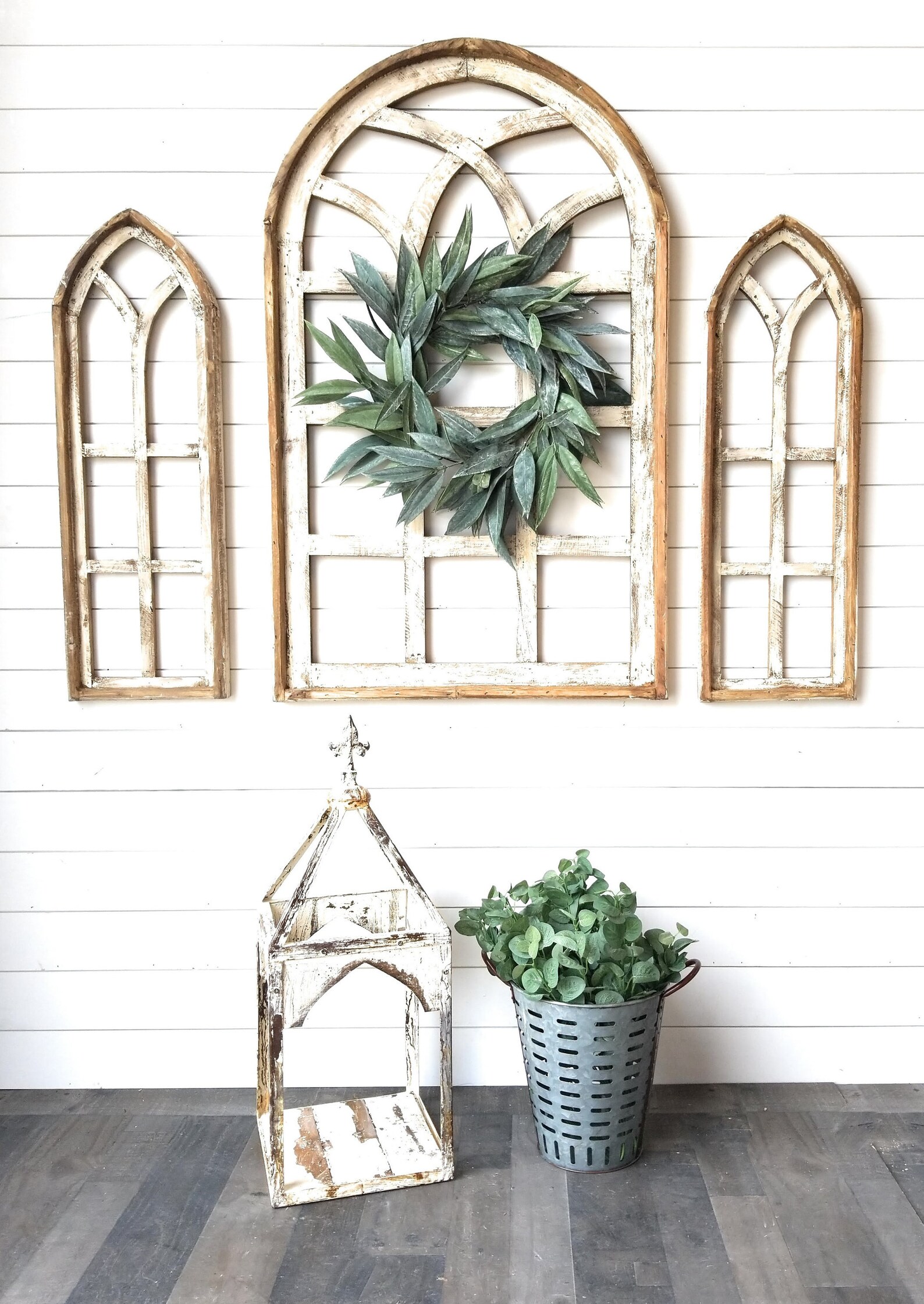Set of 3 Farmhouse Wooden Paradise Window Collection the - Etsy