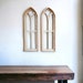 Ivory Point Cathedral Wood Window Collection Set of 2 Medium Ivory ...