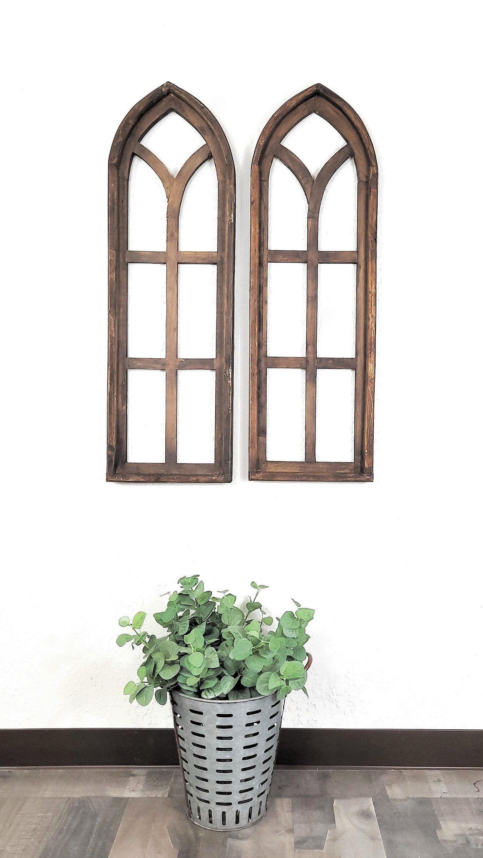 36 X 12 Farmhouse Rustic Wooden Wall Window Arches - Etsy